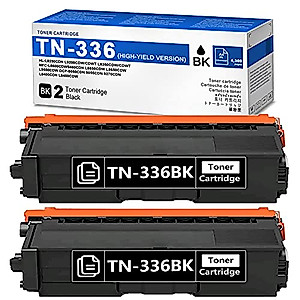 High Yield Cartridge TN-336 TN336 Toner Cartridge Replacement for Brother HL-L8250CDN L9200CDW/CDWT MFC-L8850CDW L8650CDW DCP-9050CDN 9055CDN 9270CDN L8400CDN L8450CDW Printer (2 Pack, Black)