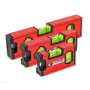 Kapro - 771M TWIN Magnetic Heavy Duty Toolbox Level - For Leveling and Measuring - Features V-Groove and Magnet Base - VPA Certified - 6 Inch