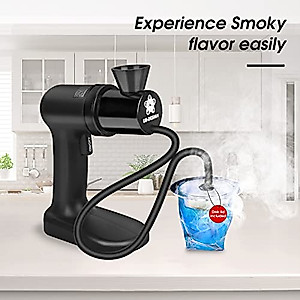 Safer-US Design Smoking Gun Pro + Dome and Cup Lid Making Smoke Flavor Meat Veggies Drinking in Few Seconds-Gift Box and Storage Packing