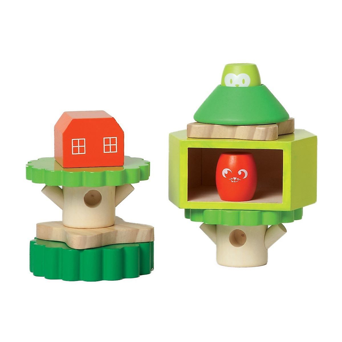 Manhattan Toy Treehouse Wooden Stacker & Block Set