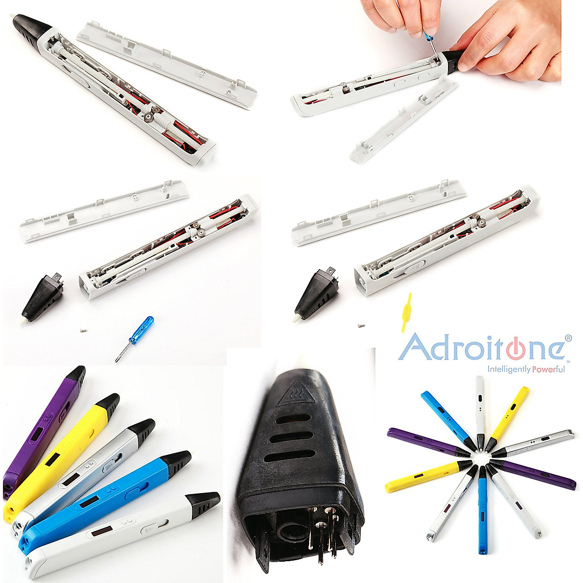 3D Printing Pen Nozzle | Nib Replacement for V4 RP800A / RP600A OLED Screen. This Nozzle Replacement is Compatible with MYNT3D Professional 3D Printing Pen 1.75mm ABS | PLA Filaments Refills