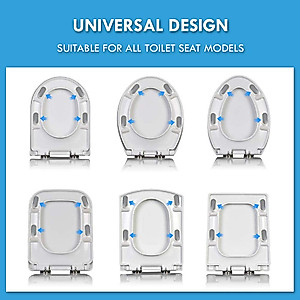 In My Bathroom | Bumpy Bumpers Toilet Seat Spacers (Sanitary Toilet, Strong Adhesive, Universal Fit, 4 Pack)