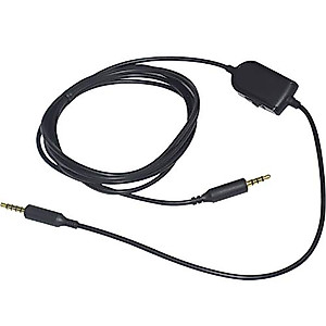 A40 Inline Mute Volume Control Cable Fit for Astro A10 and A40 Headsets, 3.5mm Audio Cord Lead Compatible with Xbox One, Play Station 4/PS4, Smartphone (Black)
