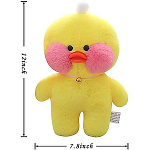 AKMRWJWC Yellow Duck Cute Stuffed Animal Mini Plush Toy Very Suitable As a Best Gift for Children Lovely Decoration Can be DIY or Christmas (30cm/12inch) (Yellow)