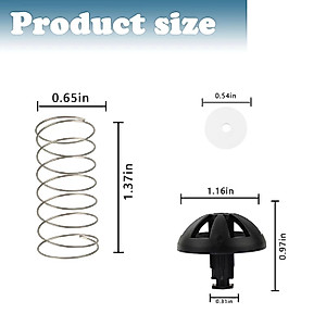 Coffee Machine brew basket water stop valve kits Fits for Hamilton Beach Coffee Maker Parts, Replacement for Hamilton Beach Coffee Pot 990117900 990237500(2Pcs)