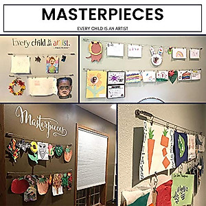 UrbanRed Stainless Steel 16.4 FT (5m) Curtain Wire Rod Set - Curtain Wire Hanging System, Versatile Art Display, Photo Hanging - Wall Mount Clothesline for Windows with Tension Wire Design