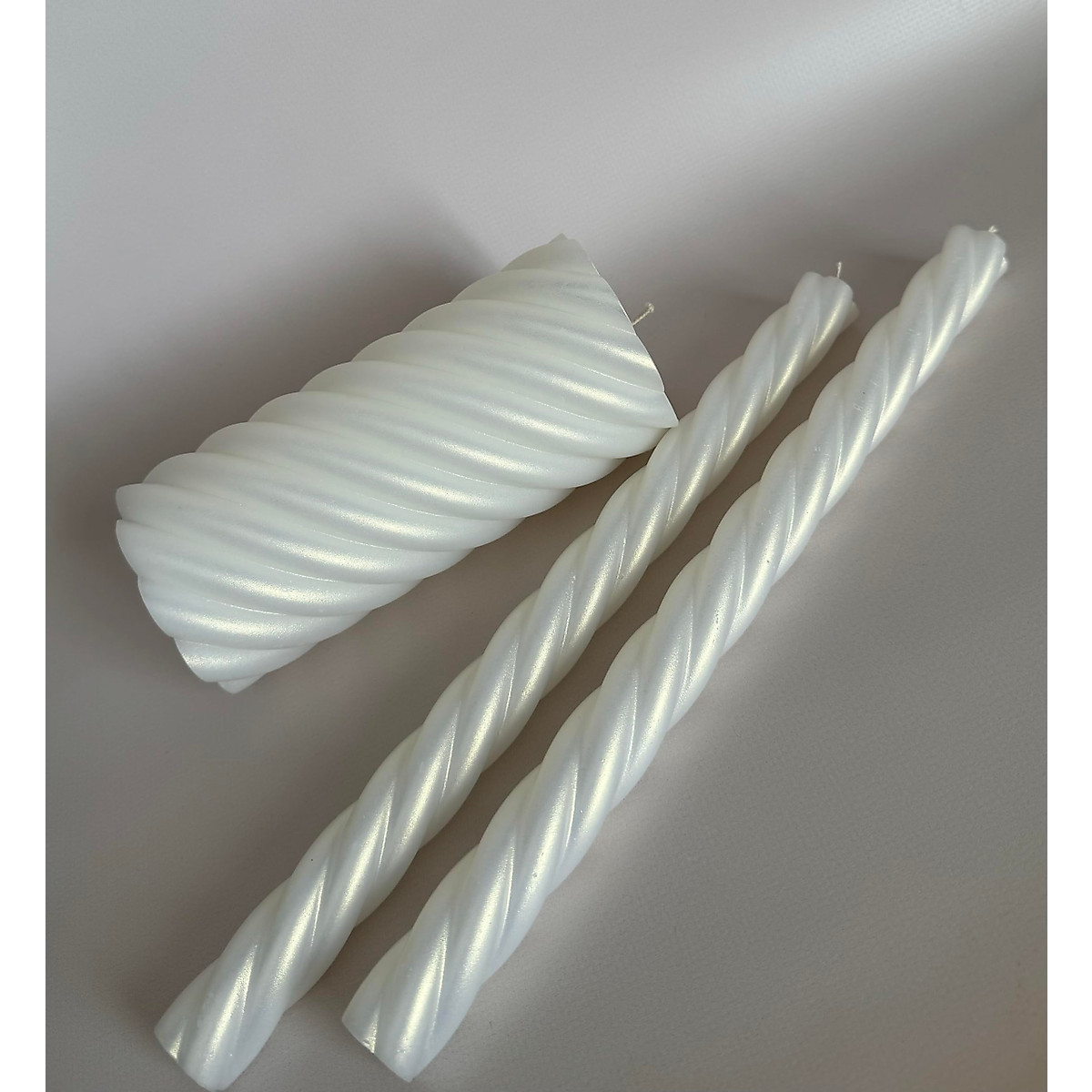 Magik Life Unity Candle Set for Wedding - Wedding Unity Set for Reception and Ceremony - Candle Sets - 6 Inch Pillar and 2 * 10 Inch Tapers-White