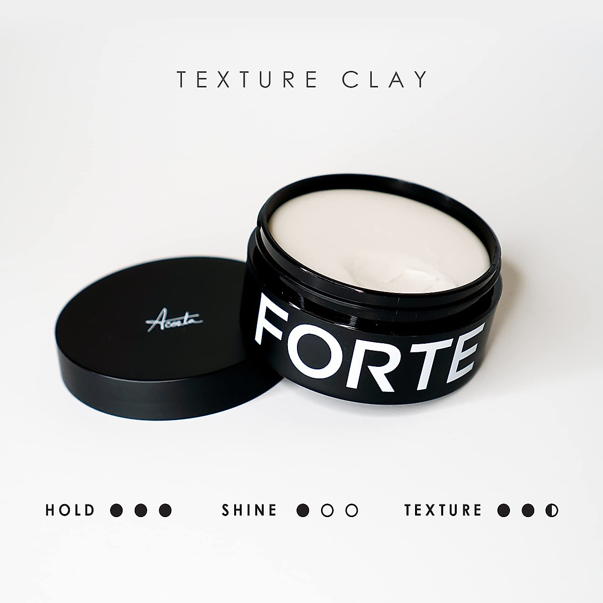 Alex Costa Hair Clay for Men by Forte Series Extreme Hold Men's with Natural Ingredients to Add Texture, Volume and Definition to Thick/Coarse Hair Premium Men's Hair Styling Products
