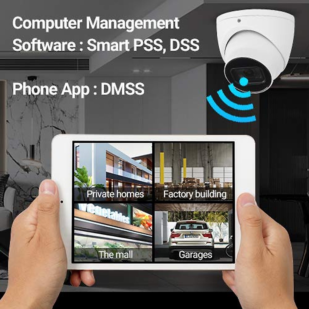 EmpireTech 4MP 1/2.9" CMOS Starlight POE IR Turret IP Camera WDR IP67 Weatherproof Outdoor,Support IVS, SMD Plus.,Built-in Mic, Built-in IR LED, High Image Definition,S2 Version IPC-T24IR-AS 2.8mm