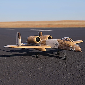 E-flite RC Airplane UMX A-10 Thunderbolt II 30mm EDF BNF Basic Transmitter Battery and Charger not Included with AS3X and Safe Select 562mm EFLU6550
