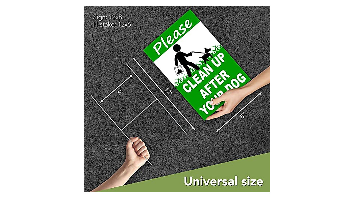 No Dog Poop Signs - Keep Your Yard Clean and Happy