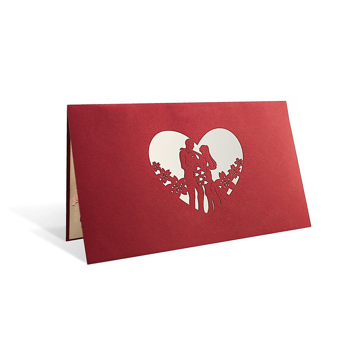 cherry blossom tree wedding cards, unusual wedding pop up cards with envelope, wedding invitations, wedding wishes, wedding anniversary greetings, tie the knot invite, congrats to bride and groom, L10