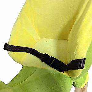 Ponyland: Music Rocking Chair - Dinosaur - Animal Wooden Ride-On Rocker, Handlebars, Music Button, Comes Assembled, Kids & Toddlers Ages 18mo+