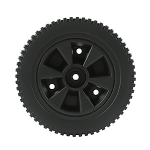 YIHAM G437-0037-W1 7 Inch Grill Wheels Replacement Kit for Charbroil 463344015 463436215 463370516 463341918 Black Blow Molded Plastic Wheels Charbroil Grill Accessories BBQ Wheels 2 PCS