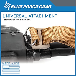 Blue Force Gear Vickers Sling | 2 Point Sling Adjusts for Carrying Positions | 54-64 inches (Black)