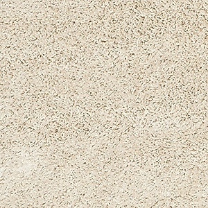 SAFAVIEH Charlotte Shag Collection 8' x 10' Ivory SGC720A Non-Shedding Living Room Bedroom Dining Room Entryway Plush 2-inch Thick Area Rug