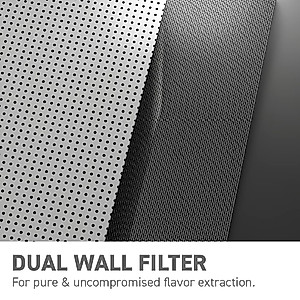 asobu Coldbrew Portable Cold Brew Coffee Maker With a Vacuum Insulated 34oz Stainless Steel 18/8 Carafe Bpa Free (White)