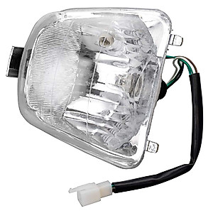 HIAORS Chinese ATV Quad Headlight Head Light Lamp Assembly for Taotao 3050C Coolster SunL 50cc 70cc 90cc 110cc 125cc 150cc Peace Mini Dinosaur Four Wheeler Parts
