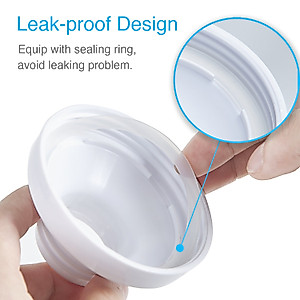 Papablic Direct Pump Bottle Adapter for Medela, Ameda Breastpumps to Use with Comotomo Baby Bottle, 2 Pack