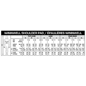 Winnwell Classic Hockey Shoulder Pads - Protective Equipment for Hockey Players - Gear for Youth, Junior & Senior (Senior, XX-Large)