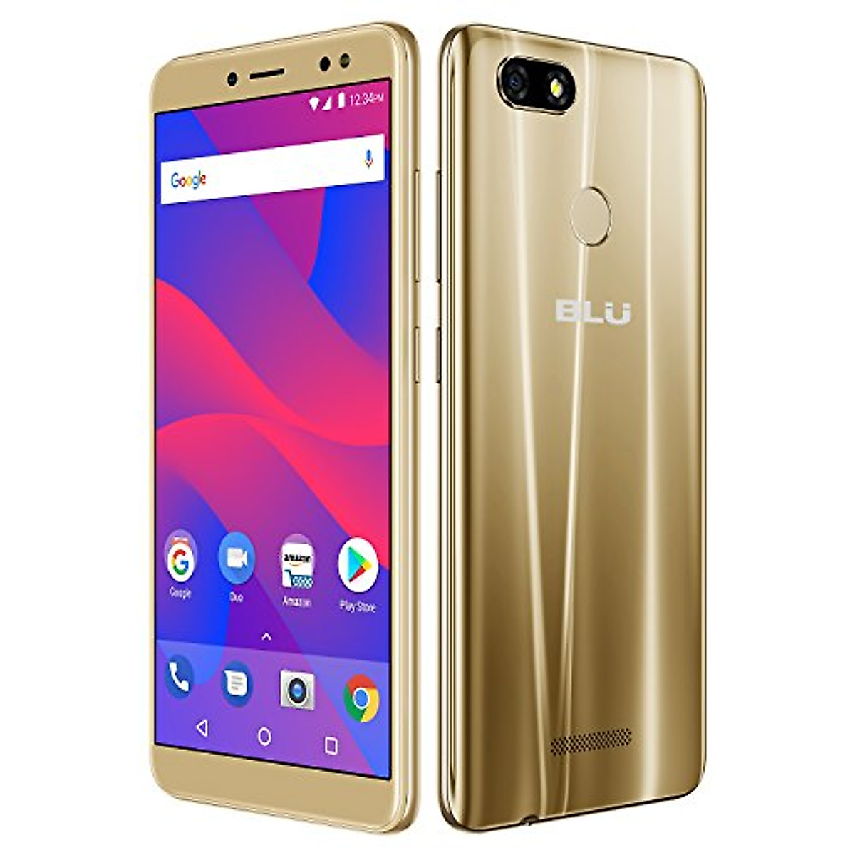 BLU Vivo XL3 -5.5” HD+ 18:9 Display Smartphone with Android 8.0 Oreo –Gold