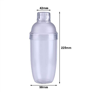 Plastic Shaker Snow Grams Cup Shaker With Scale Bartender Pc Milk Teapot 700cc Bartender Cocktail Shaker With Espresso