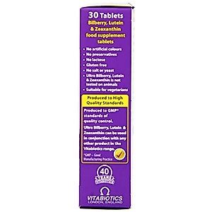 Vitabiotics - Ultra Bilberry, Lutein & Zeaxanthin - 30 Tablets