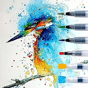 67Pcs Alcohol Ink Blending Tool Set, Alcohol Ink Supplies Include Blending Brush Pen Multiple Tip Shapes Foam Tipped Blending Swabs with Air Blower for Card Making Embossing Painting Rendering