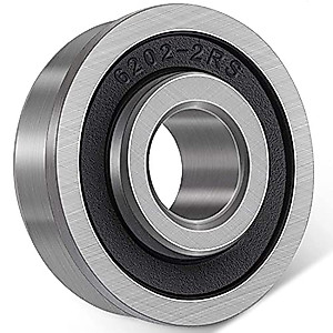 10 Pack Flanged Ball Bearings 5/8" x 1-3/8" x 1/2", Pre Lubricated, for Lawn Mower, Wheelbarrows, Carts & Hand Trucks Wheel Hub, Replacement for JD AM118315, AM35443, Stens 215-038, 215-061 Etc