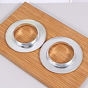 Baluue Bird Incubator Supplies Wooden Bird Nest Anti Bite Ring, ing Box Accessory, Birds Breeding Box Ring, Parrot Bird Hatchery Breeding Box Ring, 85mm (Silver)