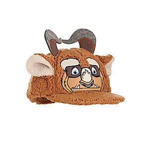 elope Disney Beast Plush Fuzzy Costume Cap with Ears Standard Multicolor