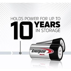 Energizer C Batteries, Max C Battery Premium Alkaline Combo Pack, 12 Count