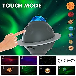 Star Projector with Remote Touch Control,Bluetooth Music Speaker & White Noise Galaxy Light Projector, LED Night Light for Kids Adults,for Home Decor Bedroom,Ceiling,Party