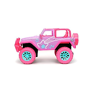 Jada Toys Like Nastya 1:16 Jeep RC Remote Control Cars Pink, Toys for Kids (32792)