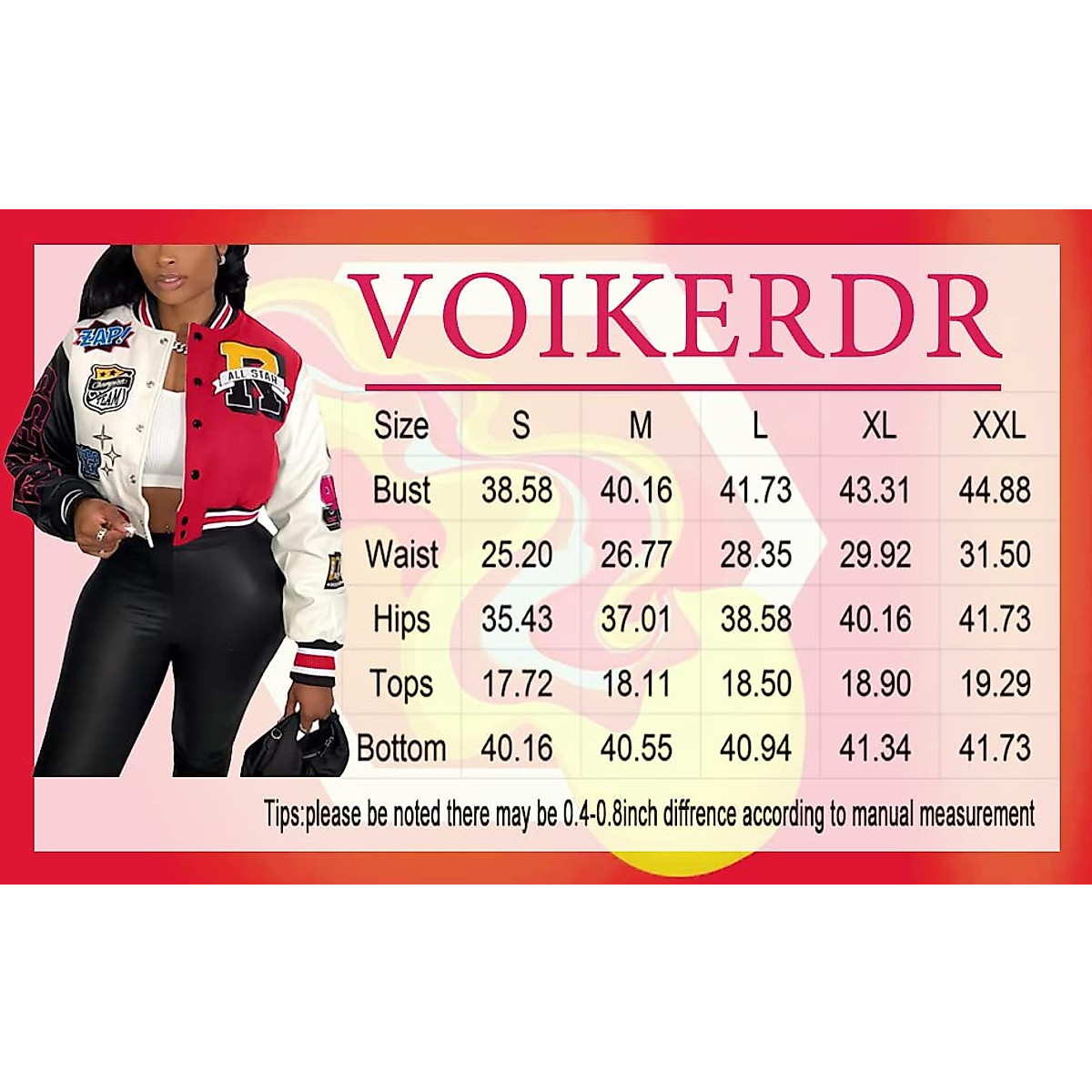 VOIKERDR Button Down Shirts for Women Outerwear Windbreaker Varsity Jacket for Women Summer Lightweight Jacket 2023