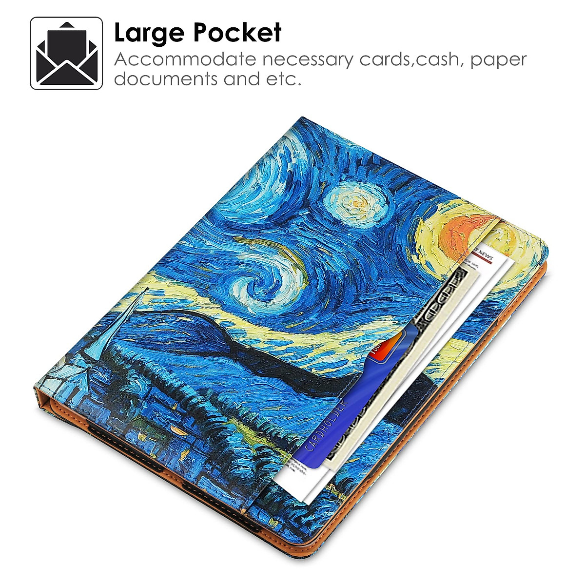 Rotating Case for iPad 9th/8th/7th Generation, iPad 10.2 case 2021/2020/2019-360 Degree Rotating Protective Stand Cover with Pencil Holder and Pocket, Auto Wake/Sleep(Almond)