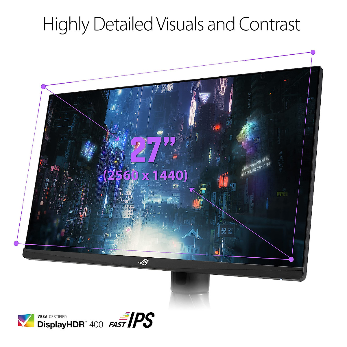 ASUS ROG Strix 27 inches 2K HDR Gaming Monitor (XG27AQM) - WQHD (2560 x 1440), Fast IPS, 270Hz (Renewed)