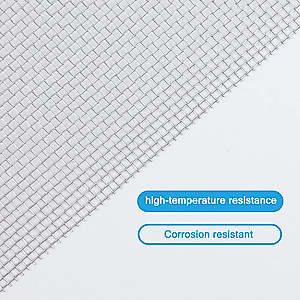 4 Pack - 304 Stainless Steel Woven Wire Mesh Screen, Air Vent Mesh, 11.8“ X 8.27“（300 x 210mm) 1mm Hole 20 Mesh, DIY Project, Easy to Cut and Resistant to Rust