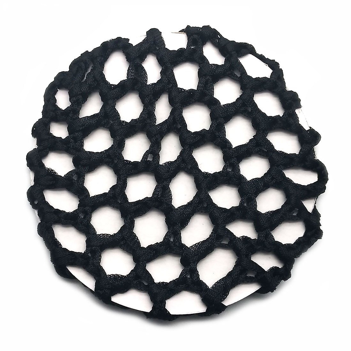 GARASANI 5 Pack Women Ballet Dance Skating Snoods Hair Net Bun Cover Black (Bold mesh)