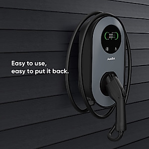 AutoBot Home Electric Vehicle (EV) Charger Level 2, Extra 2 RFID Card, 40Amp, 240V, NEMA 14-50 Plug, Indoor/Outdoor EVSE, 25-Foot Cable for All EVs, Gifts