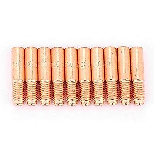14pcs Welding Torch Accessory Welding Set Nozzle Contact Tip Mig Parts Fit Miller (2pcs 169715+2pcs 196716+10pcs 000067)