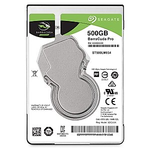 Seagate BarraCuda Pro 500GB Internal Hard Drive Performance HDD – 2.5 Inch SATA 6Gb/s 7200 RPM 128MB Cache for Computer Desktop PC Laptop, Data Recovery (ST500LM034) (Renewed)