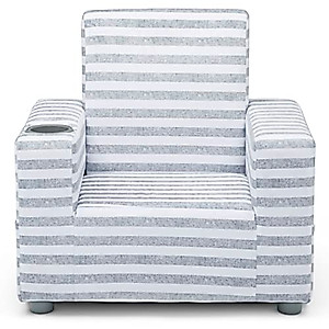 GAP GapKids Upholstered Chair, Grey/White