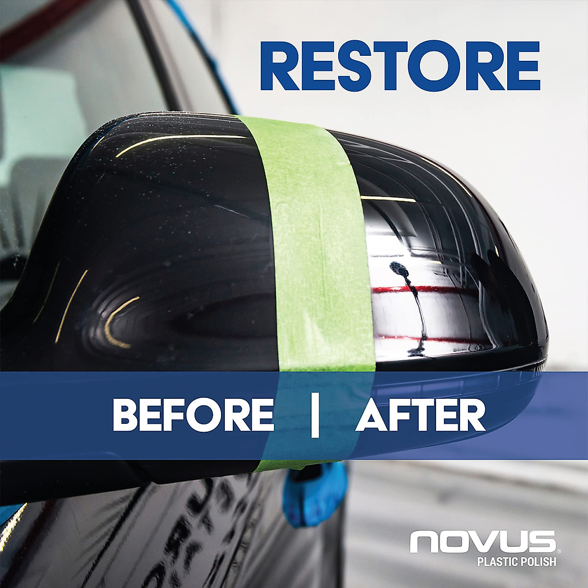 NOVUS 7026 | Plastic Clean & Shine #1 | 2 Ounce Bottle