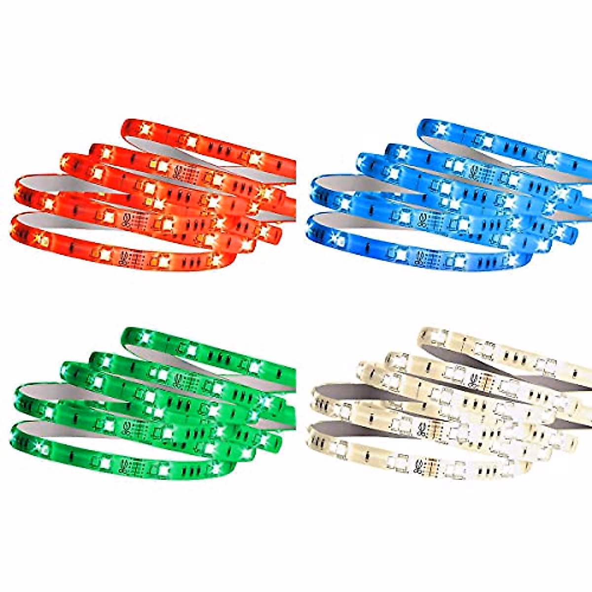 Feit Electric TAPE16/RGBW/AG/RP 100 Watt Equivalent WiFi Dimmable, No Hub Required, Alexa or Google Assistant LED Smart Light Tape Strips