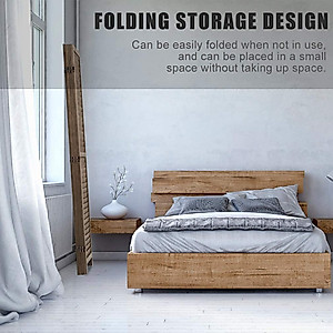 4 Panel Wood Room Divider 5.75 Ft Tall Privacy Wall Divider 68.9" x 15.75" Each Panel Folding Wood Screen for Home Office Bedroom Restaurant （Brown）