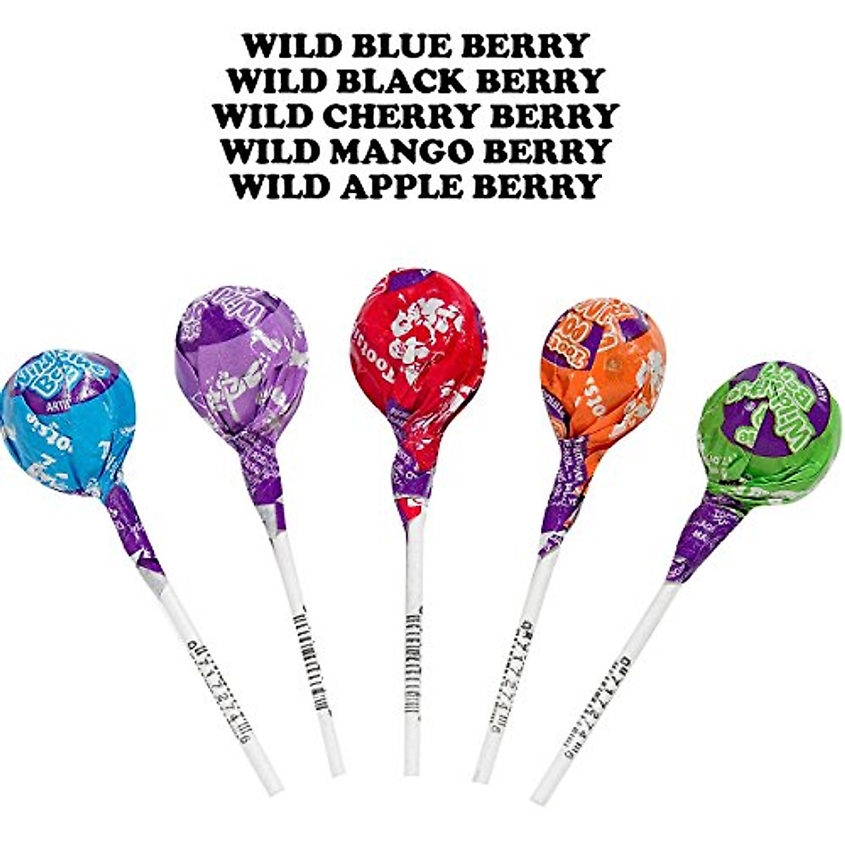 Tootsie Pops Assorted Wild Berry Flavors with Chocolatey Center, 3.75 Pound, 100 Count (Pack of 1), Peanut Free, Gluten Free