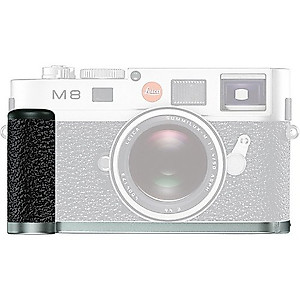 Leica M8.2 Handgrip Silver with Vulkanit Leather