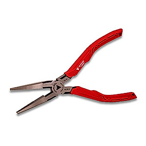 VAMPLIERS: 7.5" Long Nose High Carbon Steel Pliers with Screw Removing Jaws and Wire Cutter. Ideal for Removing Stuck, Stripped Screws & Fasteners in hard-to-reach spaces. Made in Japan: VT-001-7LN