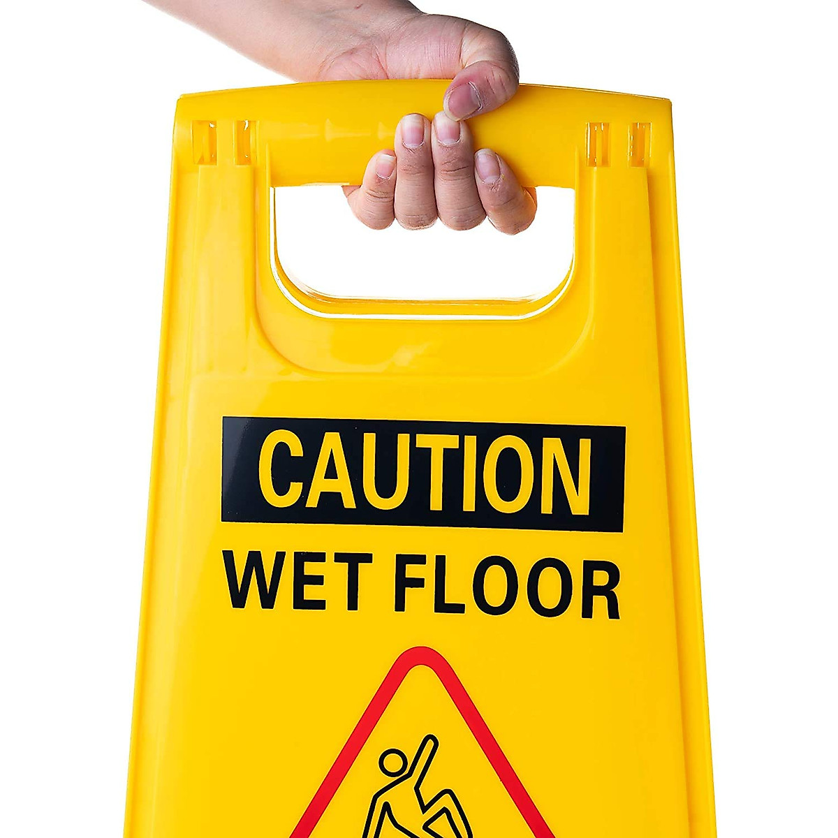 Simpli-Magic Wet Floor Caution Signs, Premium, Yellow, 3 Pack
